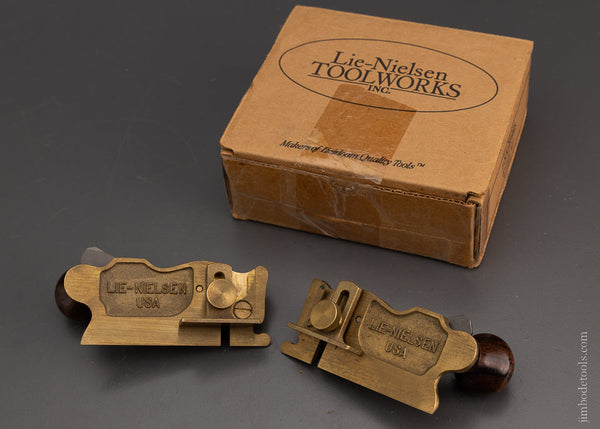 LIE NIELSEN No. 98 & 99 Side Bead Rabbet Planes Mint in Box with Rosew ...