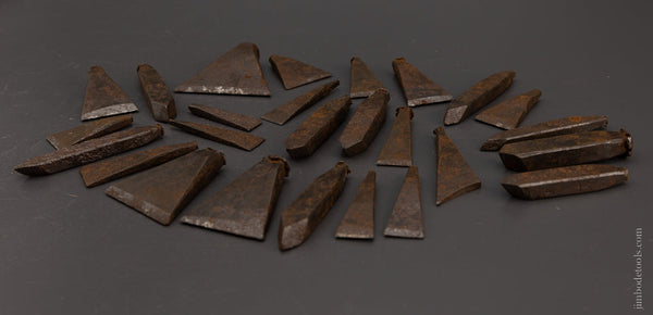 Comprehensive Set of 26 Rare File Maker’s Stitching Chisels -- 106611 ...