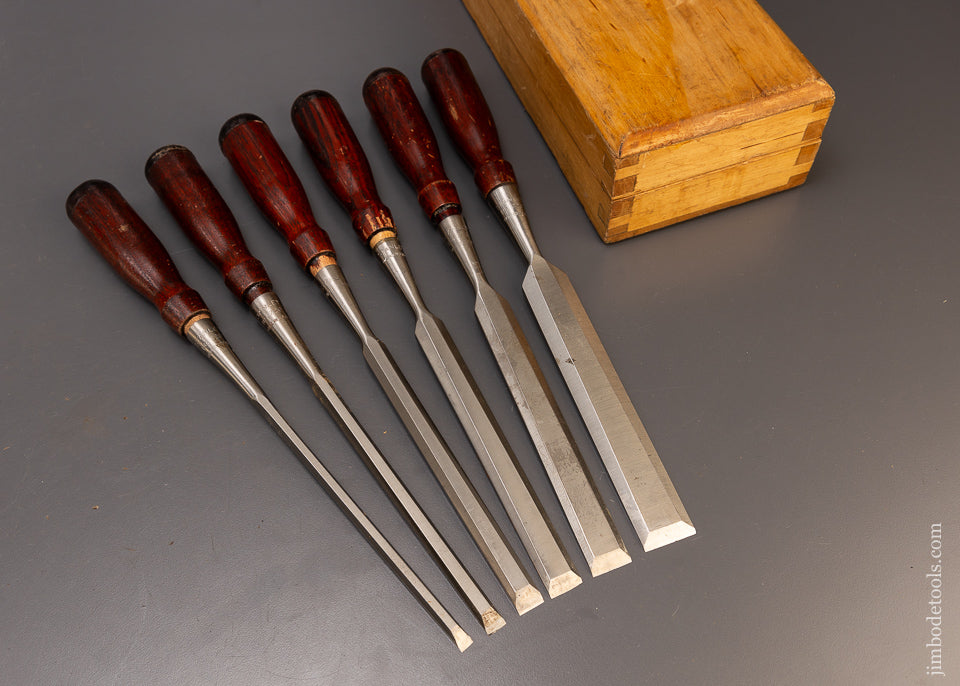 Pristine Boxed Set of 6 STANLEY No. 720 Chisels -- 109642 – Jim Bode Tools