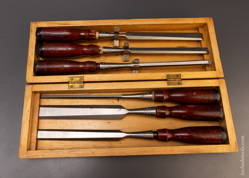 Pristine Boxed Set of 6 STANLEY No. 720 Chisels -- 109642 – Jim Bode Tools