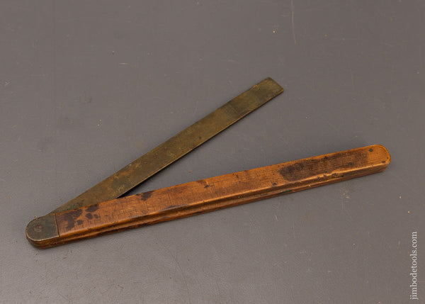 Early 8 Inch Boxwood & Brass Ship Wright’s Bevel Good - 111508 – Jim ...