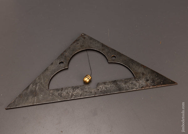 Early Triangle Level with Plumb Bob - 112064 – Jim Bode Tools