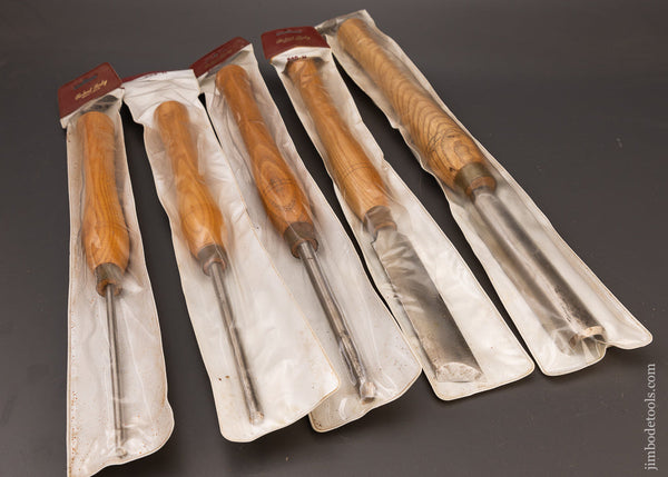 5 New Old Stock Large ROBERT SORBY Turning Tools Bowl & Spindle Gouges ...