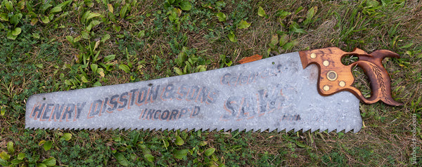 Massive 45 1/2 Inch DISSTON Hand Painted Saw Sign - 113235 - AS OF SEP ...