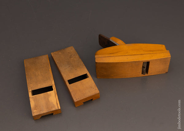 Spectacular Solid Boxwood Compass Plane with 3 Soles - 113506 – Jim ...