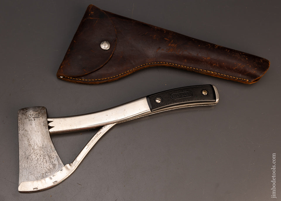Premium Extra Fine MARBLES No. 3 Safety Axe with Original Sheath 113 Jim Bode Tools