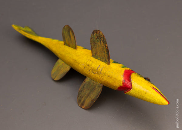 Pretty 12 1/2 Inch Fish Decoy by ROB’T. LINDNER, Clarence, N.Y. - 1142 ...