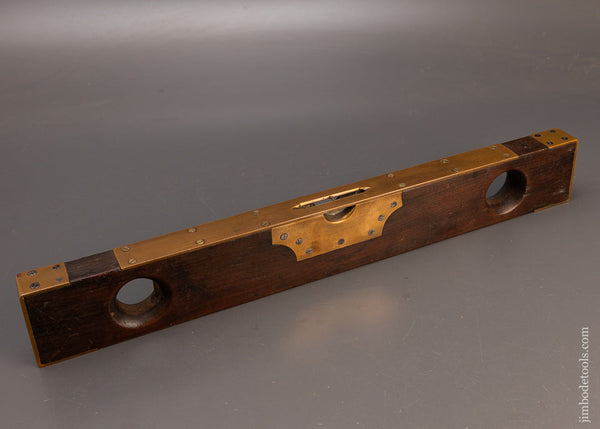 Gorgeous 20 Inch Cuban Mahogany & Brass Plumb & Level - 114349 – Jim ...