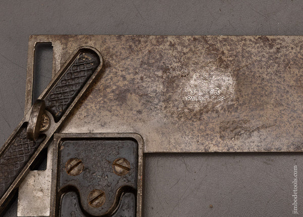 PHILO FOX PATENT OCT. 2, 1888 Combination Bevel & Try Square - 115166 ...