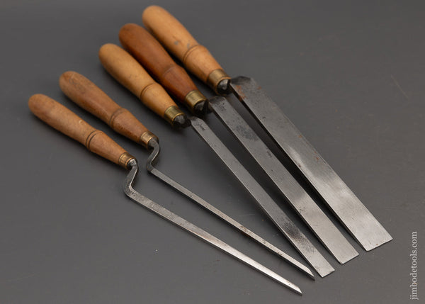 Extra Fine BUCK BROS. Pattern Maker’s Crank Neck Paring Chisels - 1153 ...