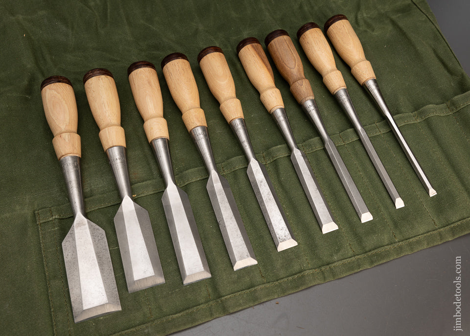 Extra Fine Set of 9 STANLEY No. 750 Chisels - 115501 – Jim Bode Tools