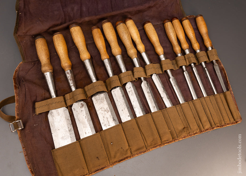 Really Fine Complete Graduated Set of 12 C. E. JENNINGS Socket Firmer ...