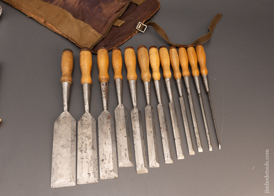 Really Fine Complete Graduated Set of 12 C. E. JENNINGS Socket Firmer ...