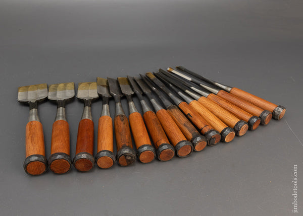Magnificent Set of 15 Hand Forged Japanese Chisels - 116313 – Jim Bode ...