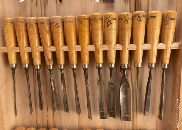 Comprehensive Set of 39 BUCK BROS. Carving Tools Chisels Gouges in Map ...