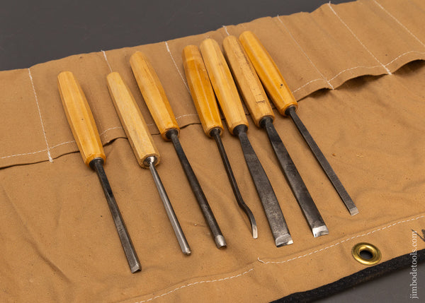 Fine Set of 7 TWO CHERRIES GERMANY Carving Chisels Gouges - 116849 ...