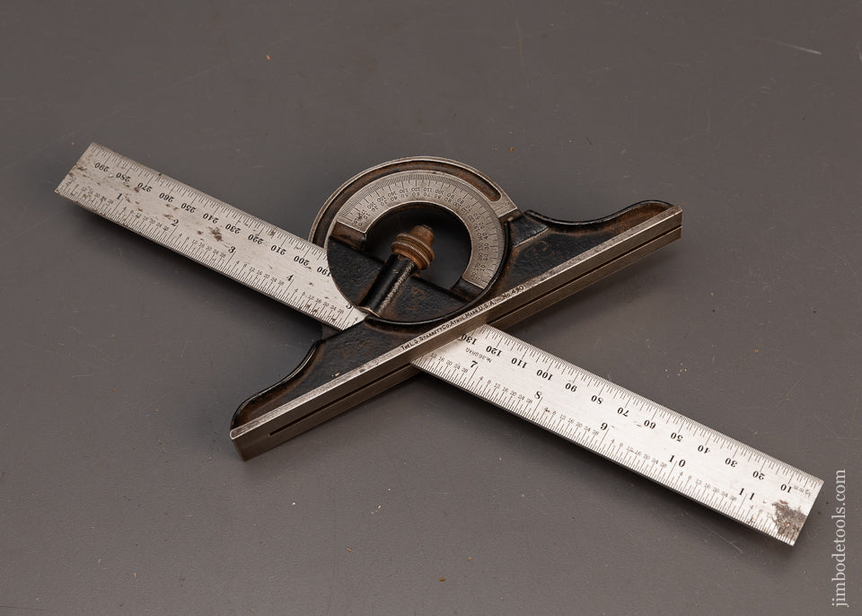 STARRETT Precision Protractor with 12 Inch Scale - 118606 – Jim Bode Tools