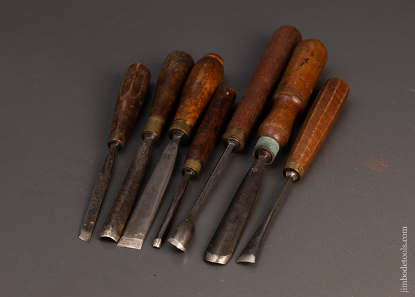Set of 7 ADDIS Carving Chisels - 119262 – Jim Bode Tools