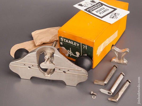 100% Complete! STANLEY No. 71 Router Plane MINT in Original Box -- 824 ...