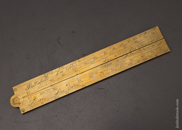 Fine 17th Century Brass Sector Rule by MICHAEL BUTTERFIELD - EXCELSIOR ...