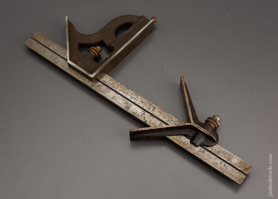 STARRETT 12 Inch Combination Square & Center Finding Head - 100189 ...