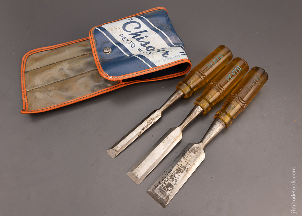 PEXTO #333 “CHISEL-ER” Set of 3 Chisels -- 100253 – Jim Bode Tools