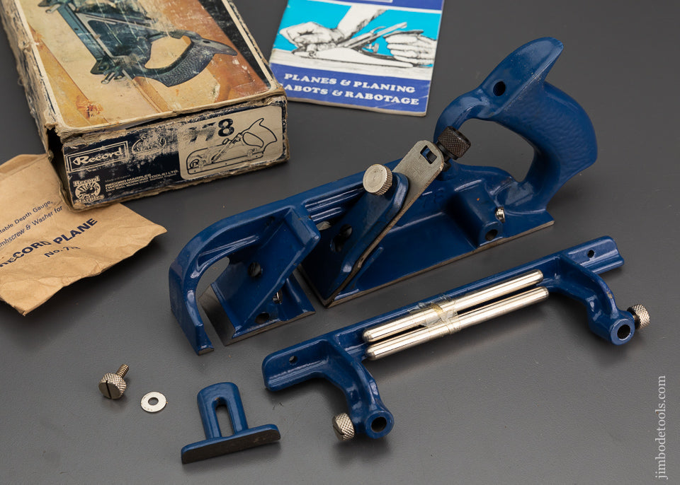 RECORD No. 778 Rebate Plane Dead Mint in Box - 102005 – Jim Bode Tools