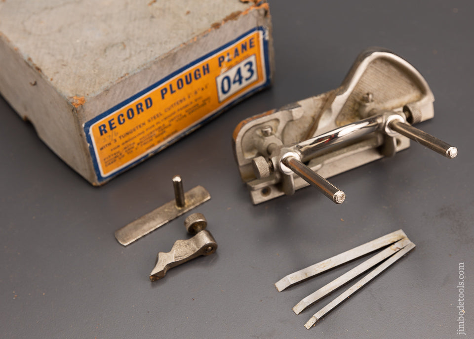 RECORD 043 Plough Plane Extra Fine in Original Box 100% Complete -- 10 ...