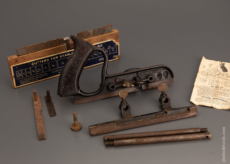 STANLEY No. 50 Combination Plow Plane with all 17 Cutters - 102339 ...
