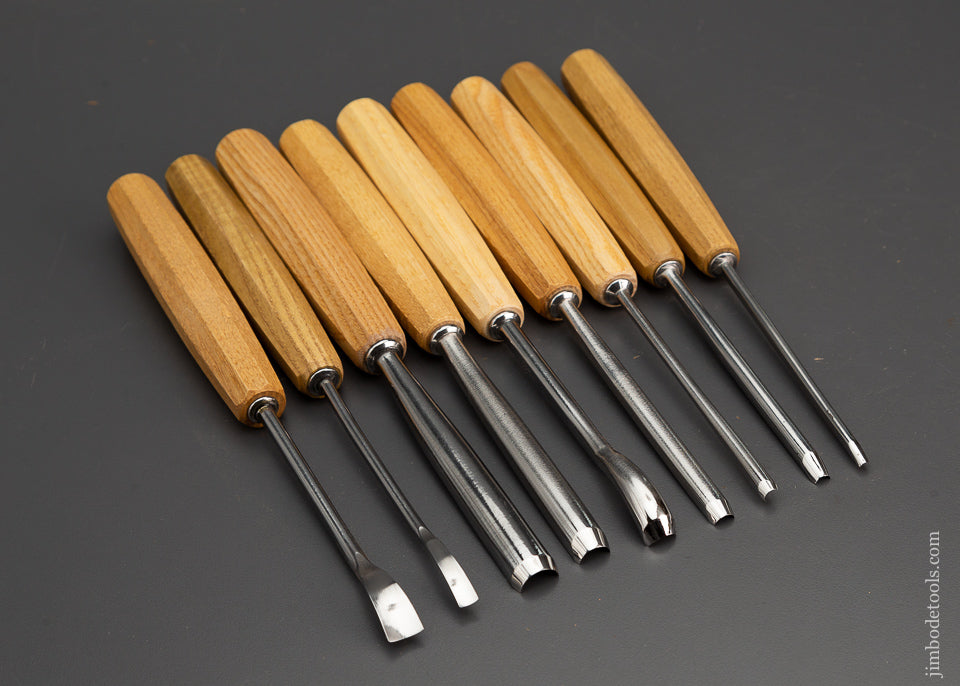 Minty Set of 9 PFEIL SWISS MADE Carving Chisels Gouges - 102550 – Jim Bode Tools