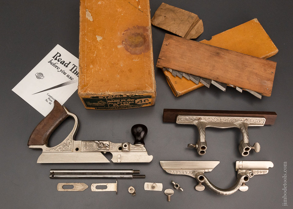 STANLEY No. 46 Skew Combination Plane 100% Complete Mint in Box - 1041 ...