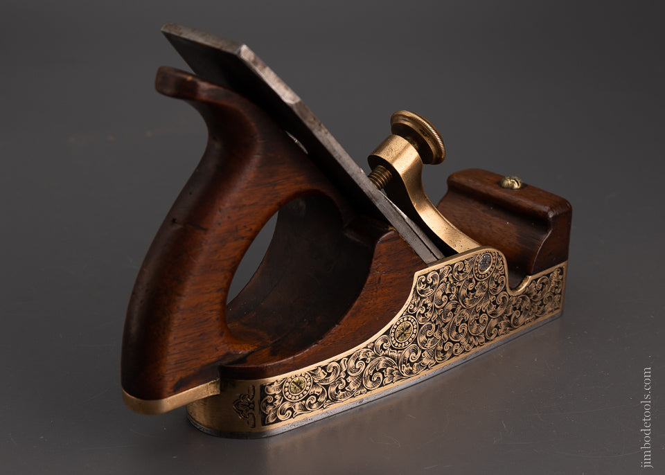 Stunning Lavishly Engraved Gunmetal Infill Smooth Plane - 104631 - AS ...