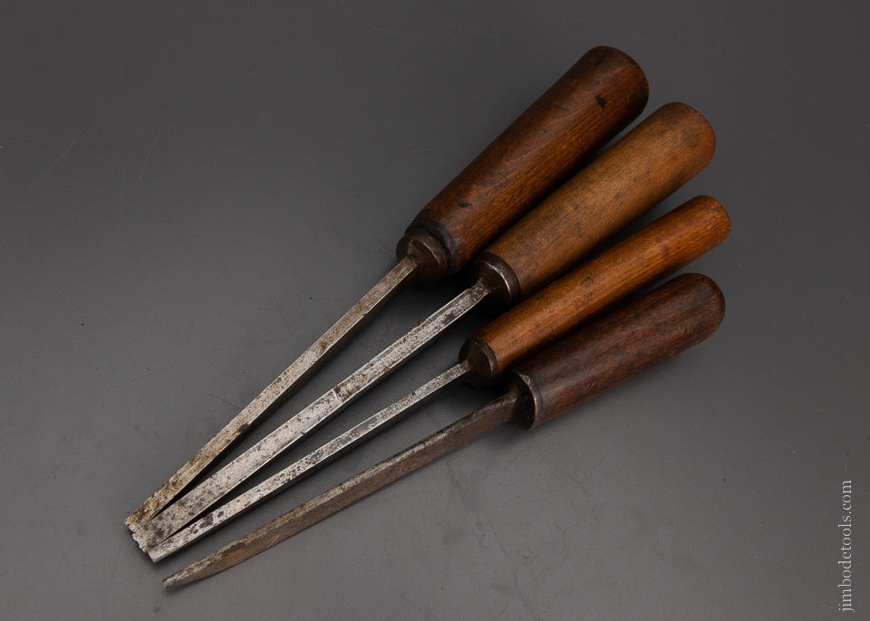 Set of 4 Pig Sticker Mortise Chisels by SORBY - 104705 – Jim Bode Tools