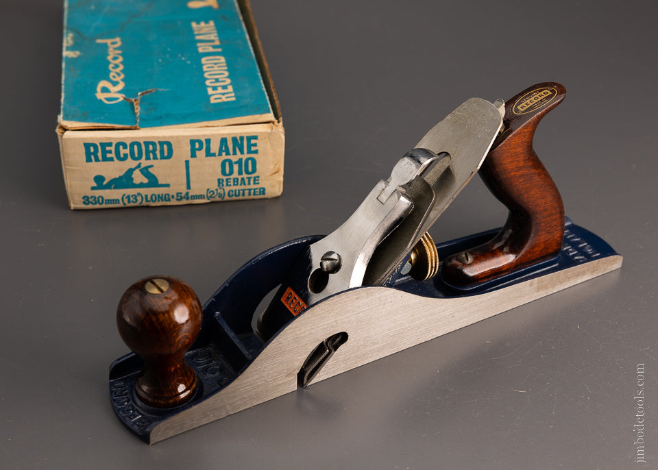 RECORD No. 010 Rebate Plane Dead Mint in Box - 105130 – Jim Bode Tools