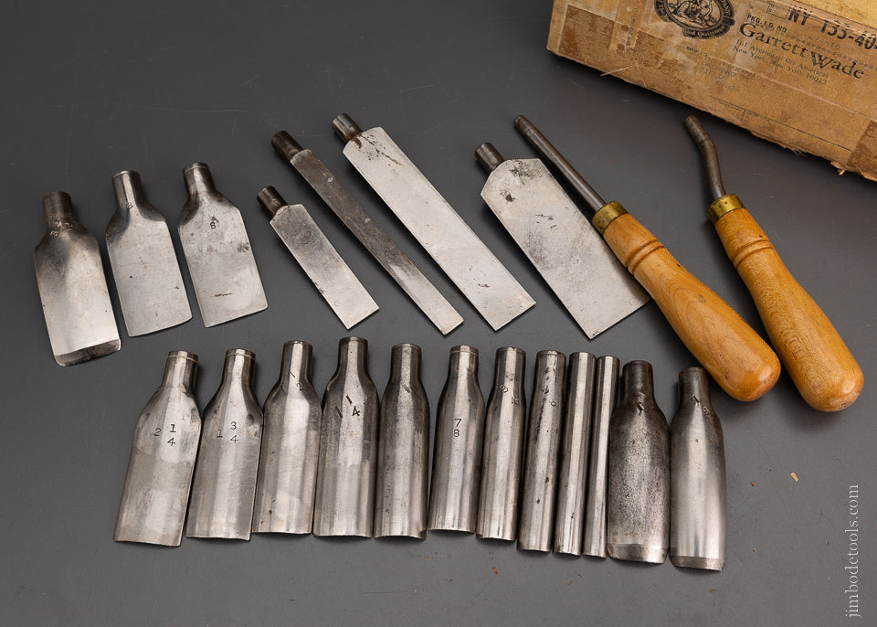 Rare & Fine ADAMS & NELSON CO. Pattern Maker’s Chisel & Gouge Set - 10 ...