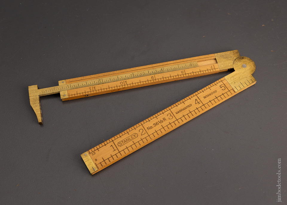 STANLEY No. 36 1/2R Caliper Rule Mint - 105268 – Jim Bode Tools