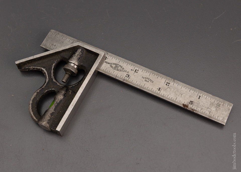 6 Inch BROWN & SHARPE No. 4 Combination Square - 106336 – Jim Bode Tools