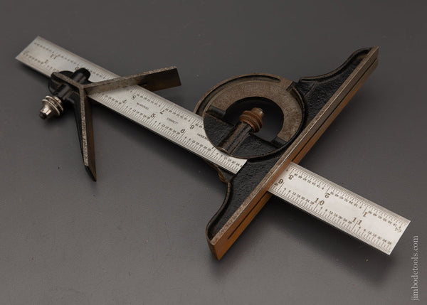 STARRETT Protractor with Mint 12 Inch Scale - 106350 – Jim Bode Tools