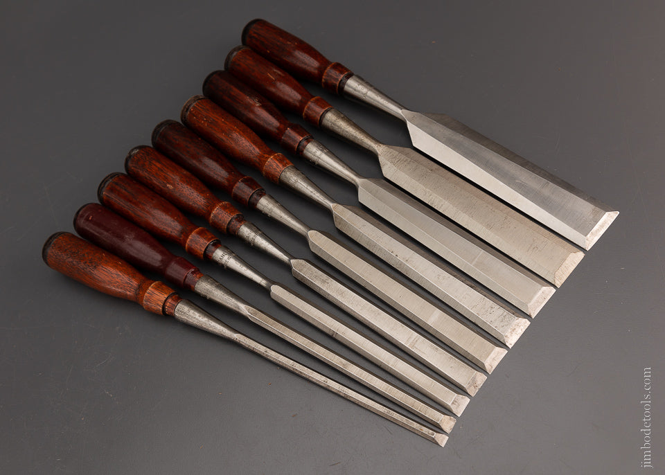 Mint Set of 9 STANLEY No. 720 Chisels - 106681 – Jim Bode Tools