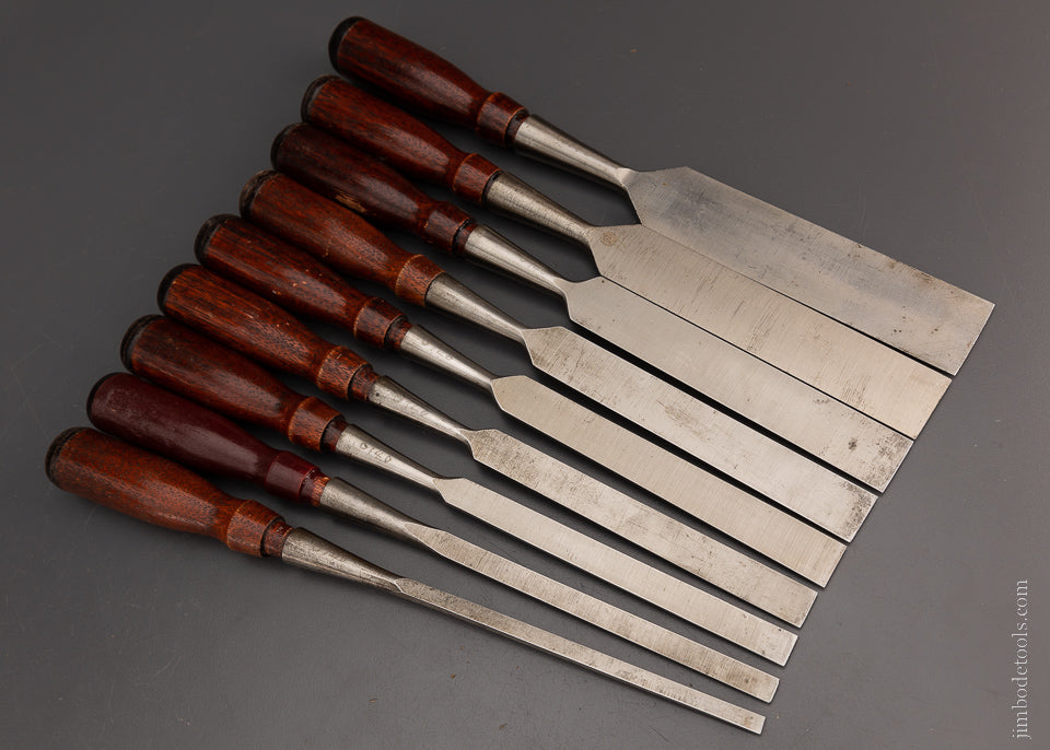 Mint Set of 9 STANLEY No. 720 Chisels - 106681 – Jim Bode Tools