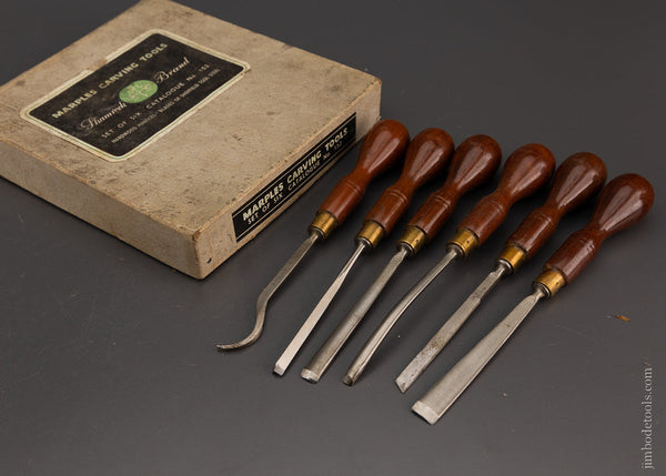 Set of 6 MARPLES Carving Tools in Original Box - 106811 – Jim Bode Tools