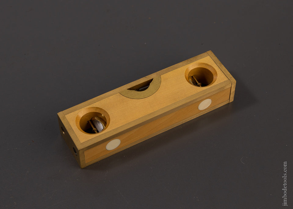 Rare Boxwood BARRY WEAVER Miniature Double Plumb Stratton Bros. Level ...