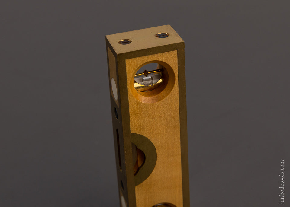 Rare Boxwood BARRY WEAVER Miniature Double Plumb Stratton Bros. Level ...