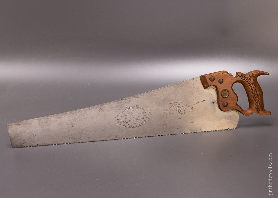 Mint New Old Stock DISSTON CHANDLER & BARBER Rip Hand Saw - 107209 ...