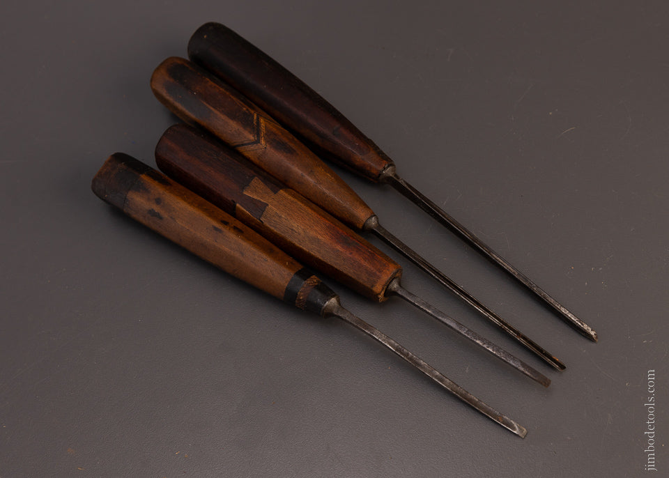 4 Fancy Handled ADDIS Gouges - 107418 – Jim Bode Tools