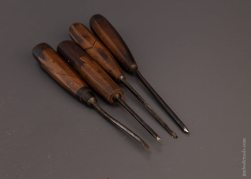 4 Fancy Handled ADDIS Gouges - 107418 – Jim Bode Tools