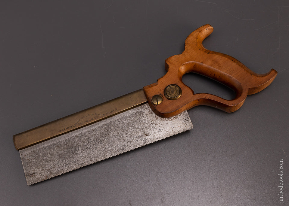 Rare 8 Inch DISSTON Brass Back Saw - 107471 – Jim Bode Tools