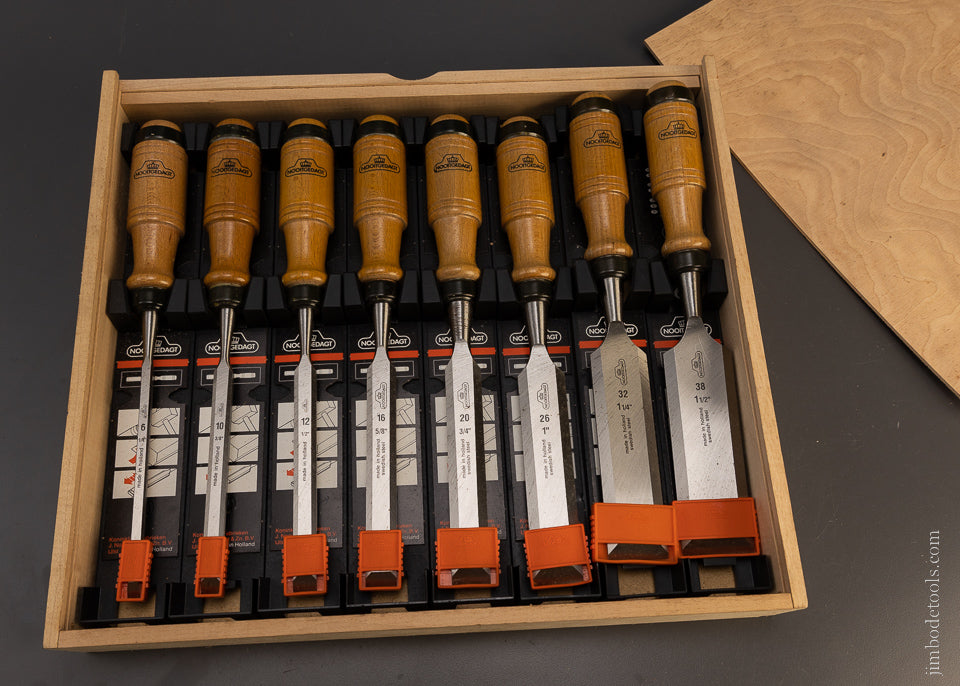 Mint in Box NOOITGEDAGT Bevel Edge Chisel Set - 107555 – Jim Bode Tools