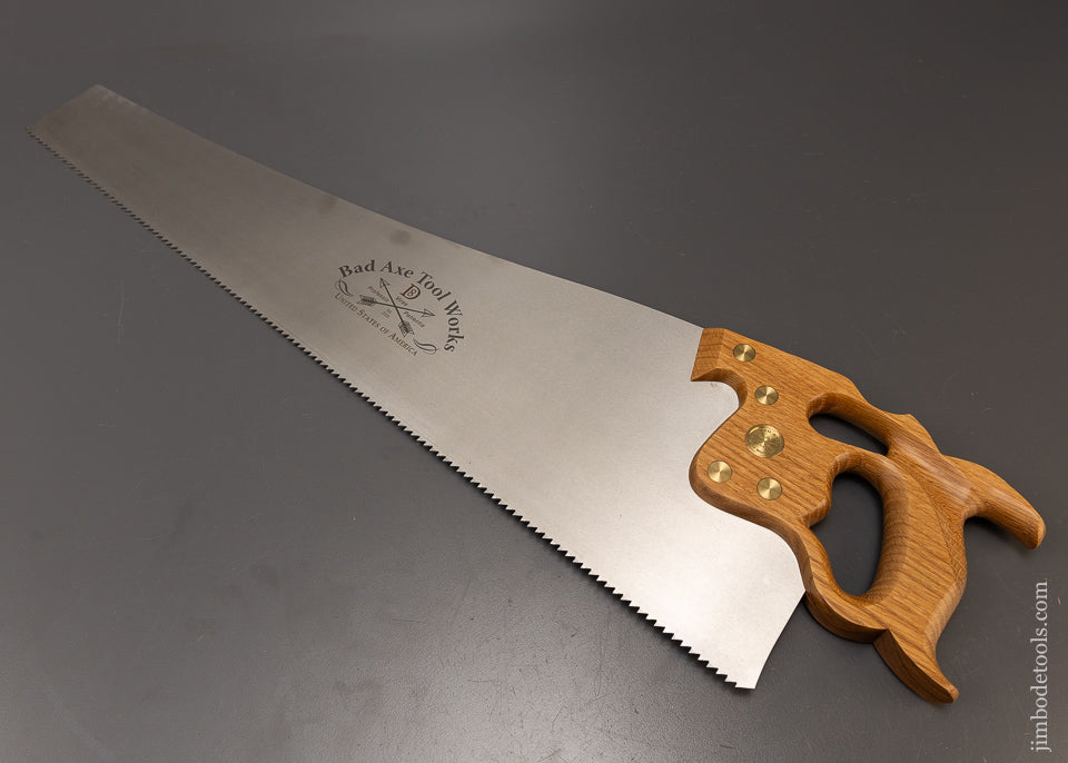 Mint Unused BAD AXE TOOL WORKS Rip Hand Saw - 108189 - AS OF JULY 27 ...