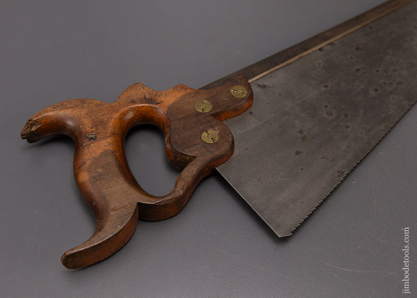 Early H. DISSTON (Pre-Sons Ca. 1850’s) Double Cove Half Back Saw No. 8 ...
